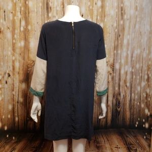 Club Monaco | Dresses | Club Monaco Silk Color Block Shift Dress | Poshmark